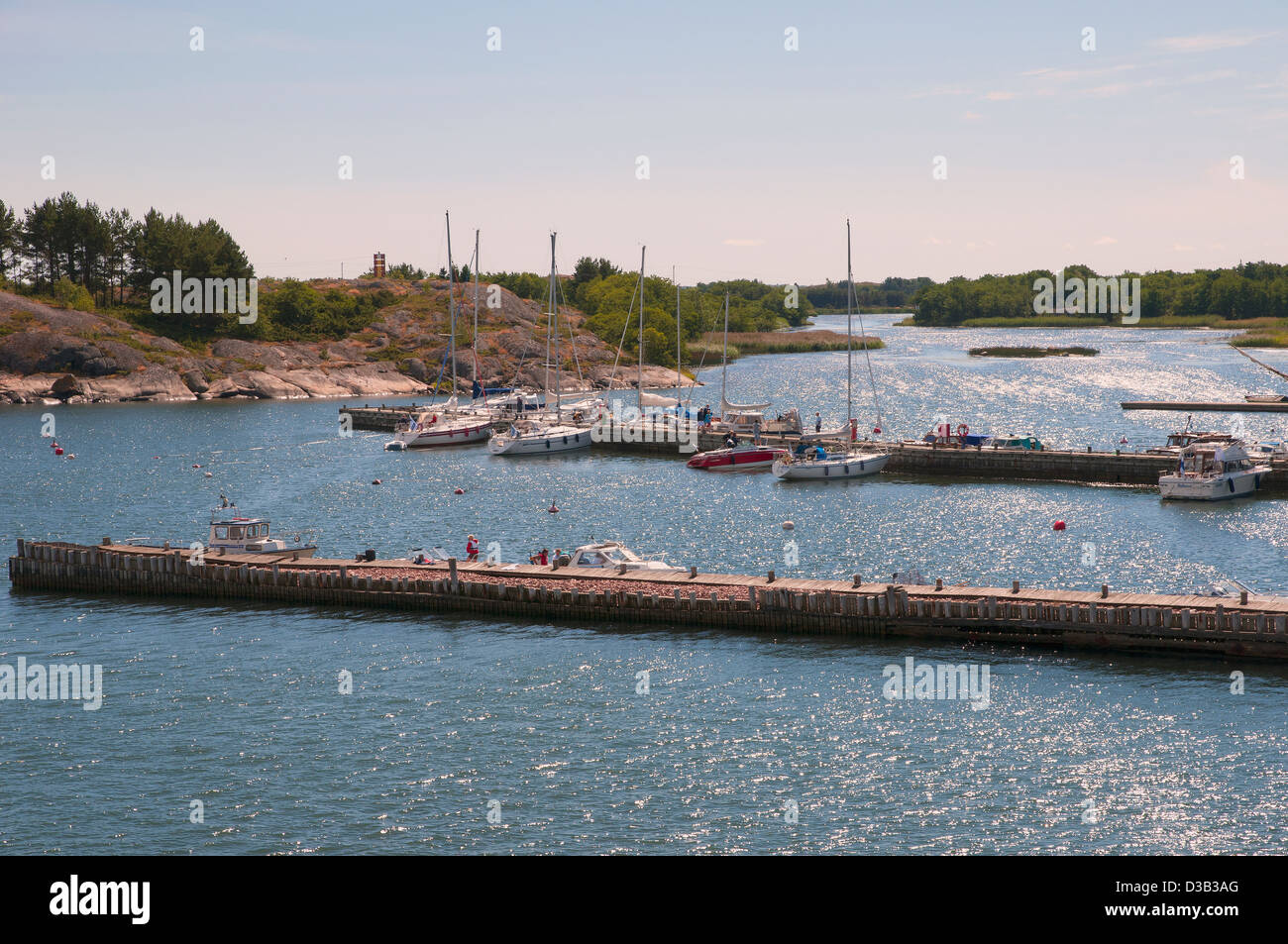 Yacht on lagoon sunny hi-res stock photography and images - Alamy