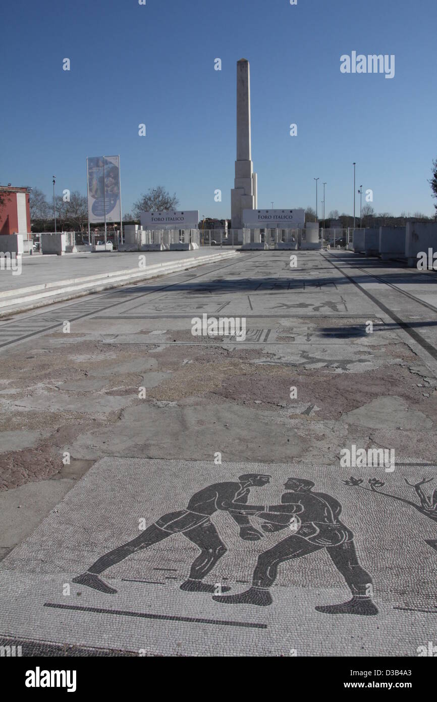 14 Feb 2013 The Olympic Stadium in Rome with Six Nations Rugby banners ...