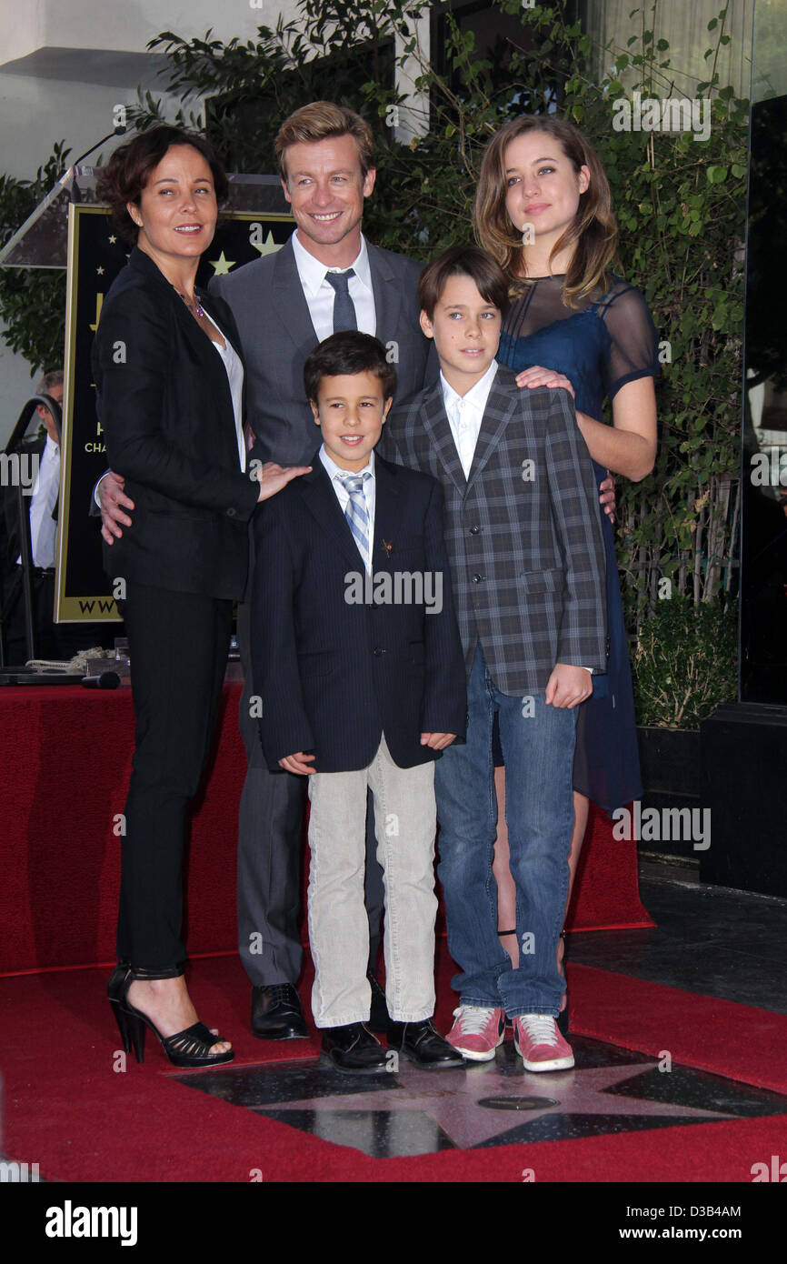 Simon baker and his family hi-res stock photography and images - Alamy