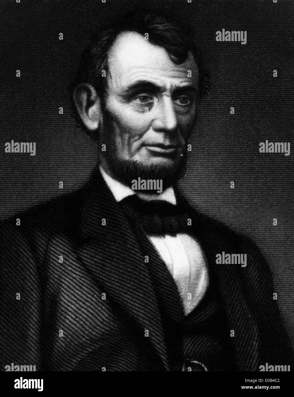 Vintage portrait of Abraham Lincoln Stock Photo - Alamy