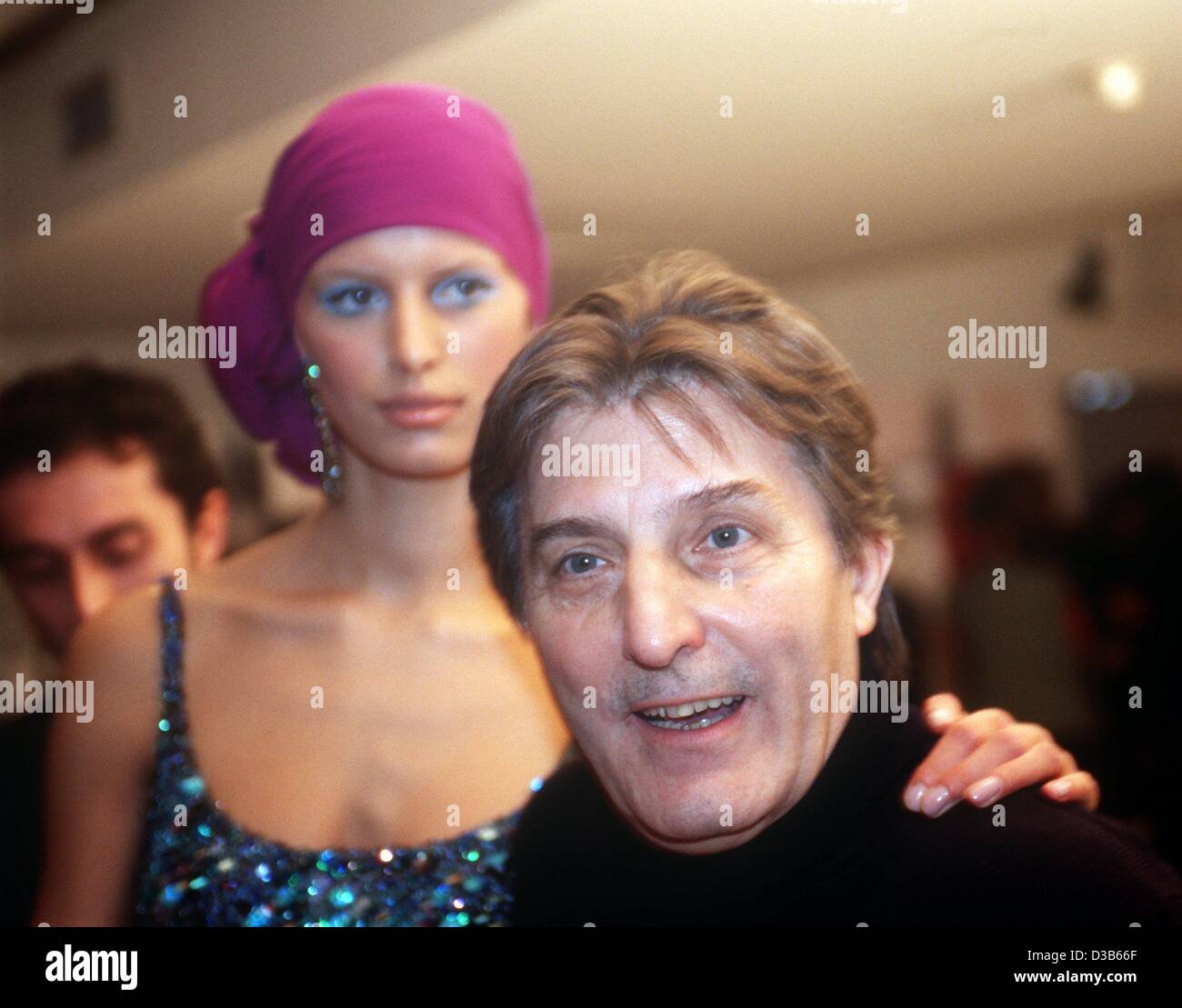 (dpa files) - French fashion designer Emanuel Ungaro pictured after a ...