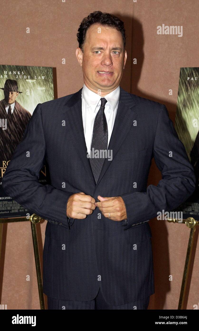 (dpa) - US actor Tom Hanks tries a fierce look as he presents his new ...