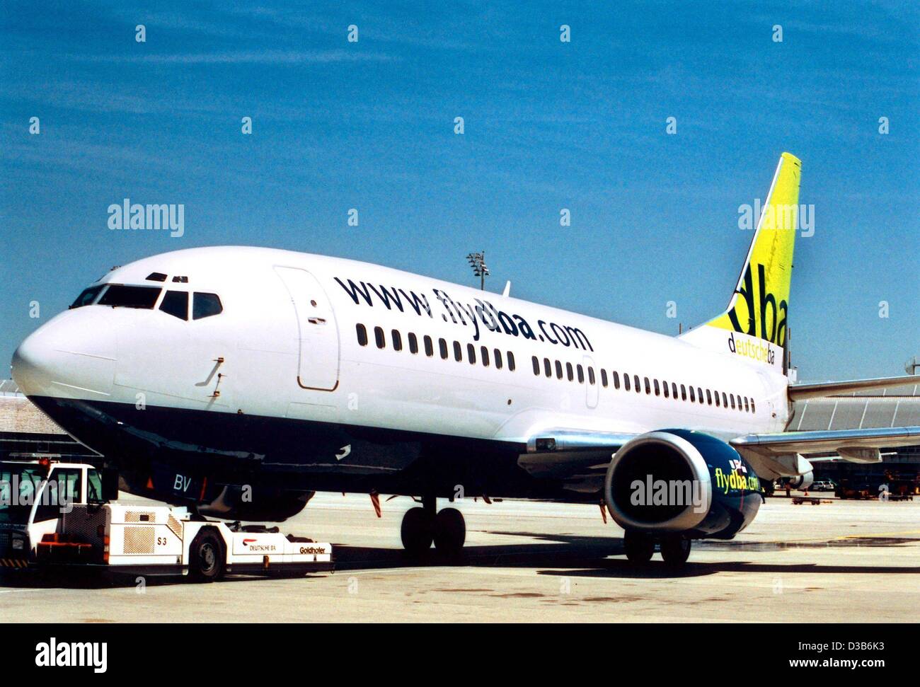 (dpa) - A plane of the German airline Deutsche BA (undated picture ...