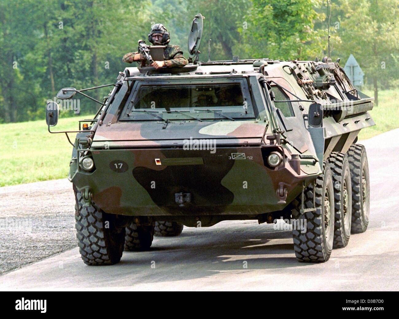 (dpa) - An undated German army handout shows an APC (armoured personnel ...