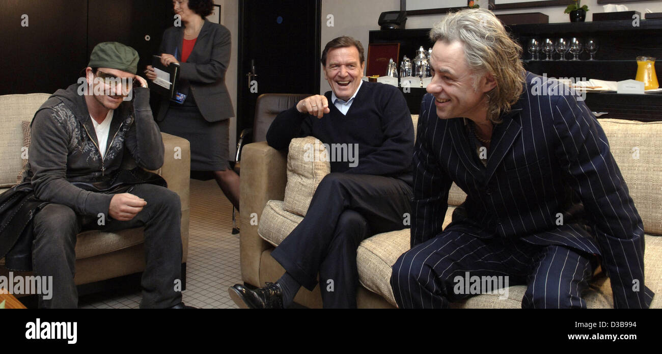 Bono g8 summit 2005 gleneagles hi-res stock photography and images - Alamy