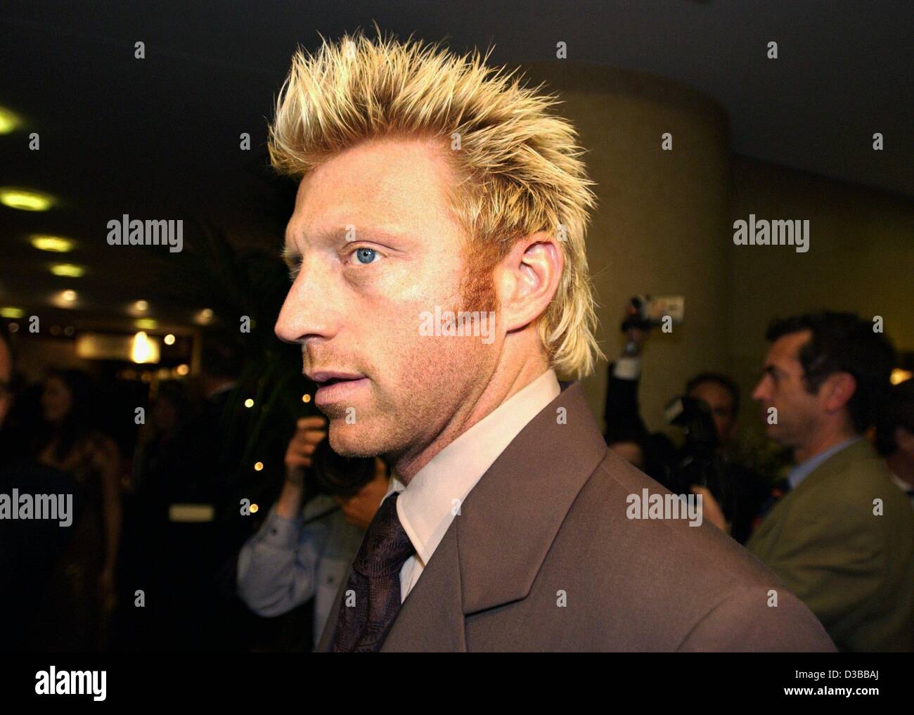 (dpa) - Former German tennis star Boris Becker pictured during the ...