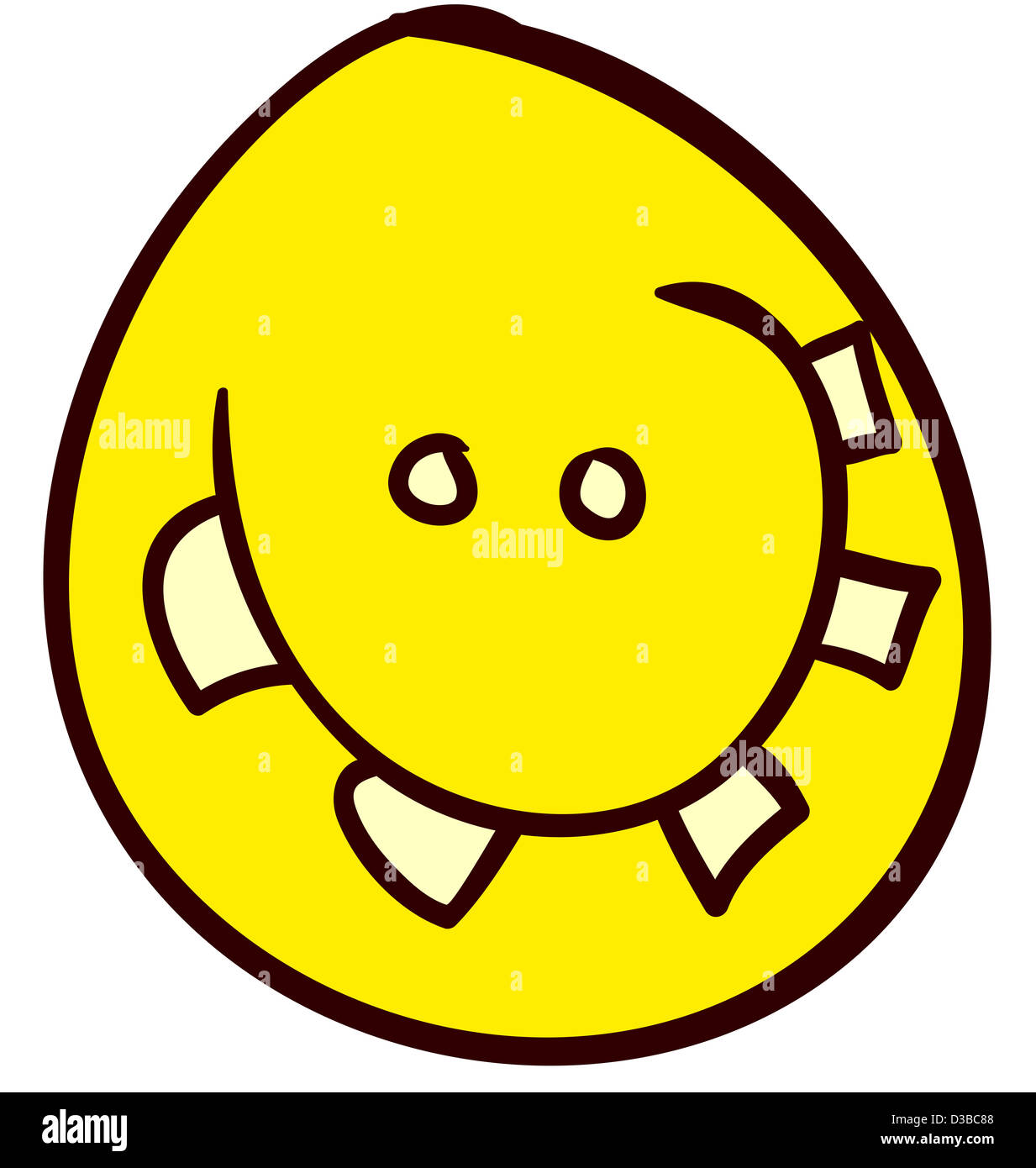 Emotional funny smiley. Done in comic doodle style Stock Photo - Alamy