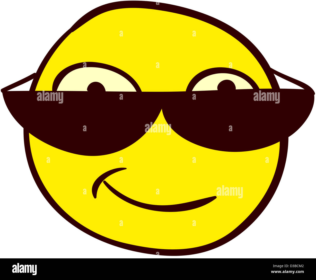 Emoticon glasses in doodle hi-res stock photography and images - Alamy