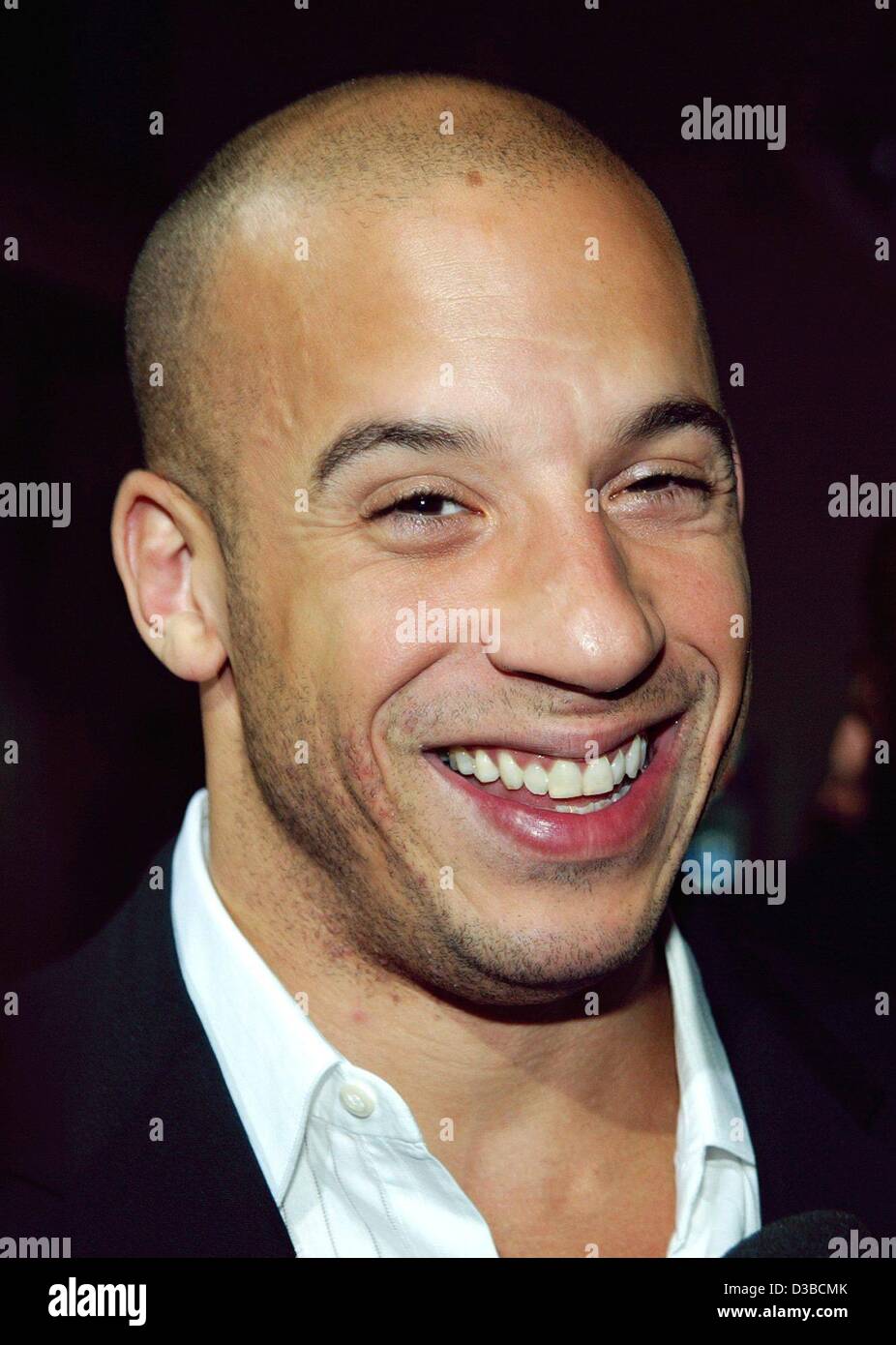 (dpa) - US actor Vin Diesel ('The Fast and the Furious') is all smiles ...