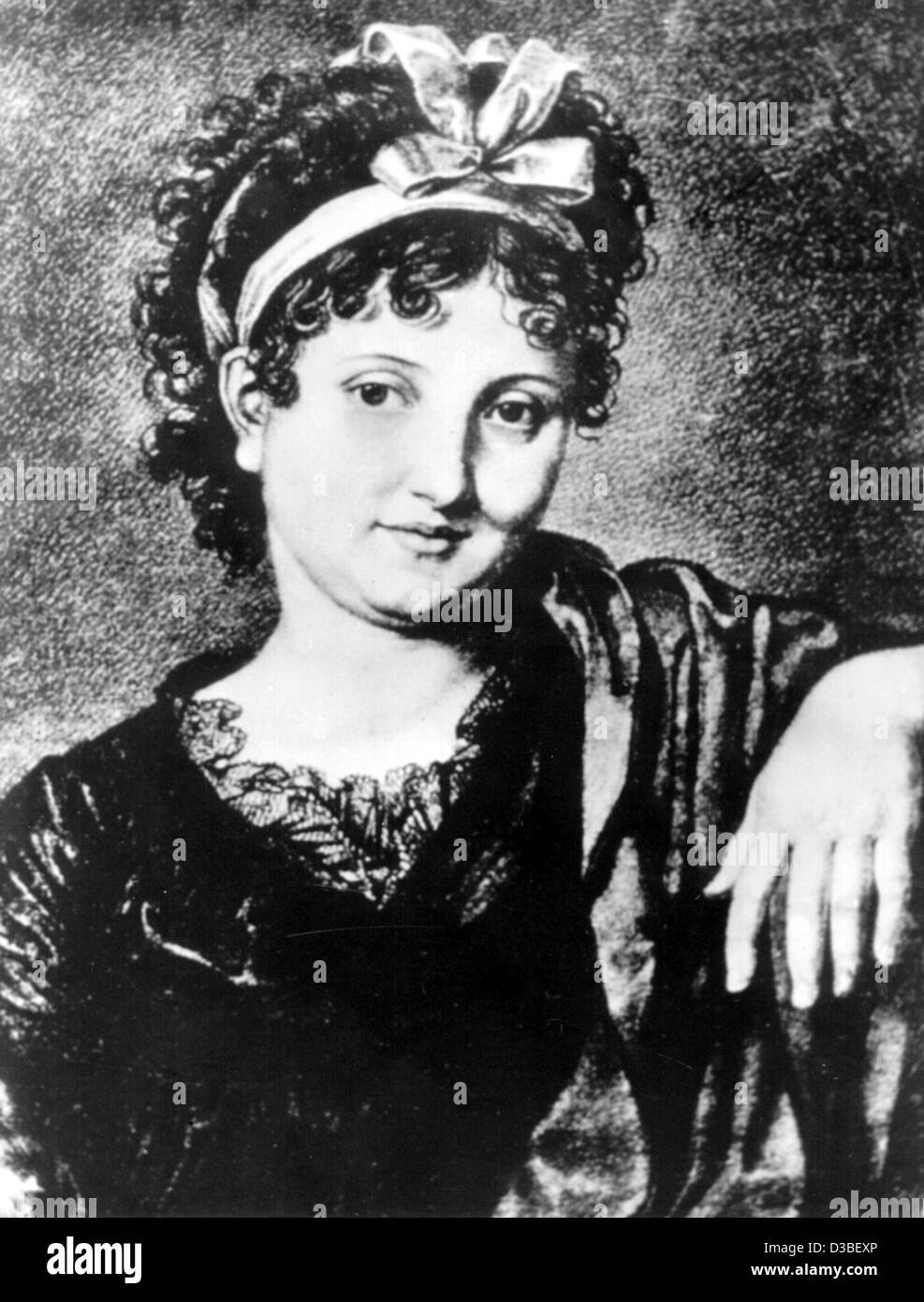 (dpa files) - A contemporary portrait shows Christiane Vulpius (undated ...