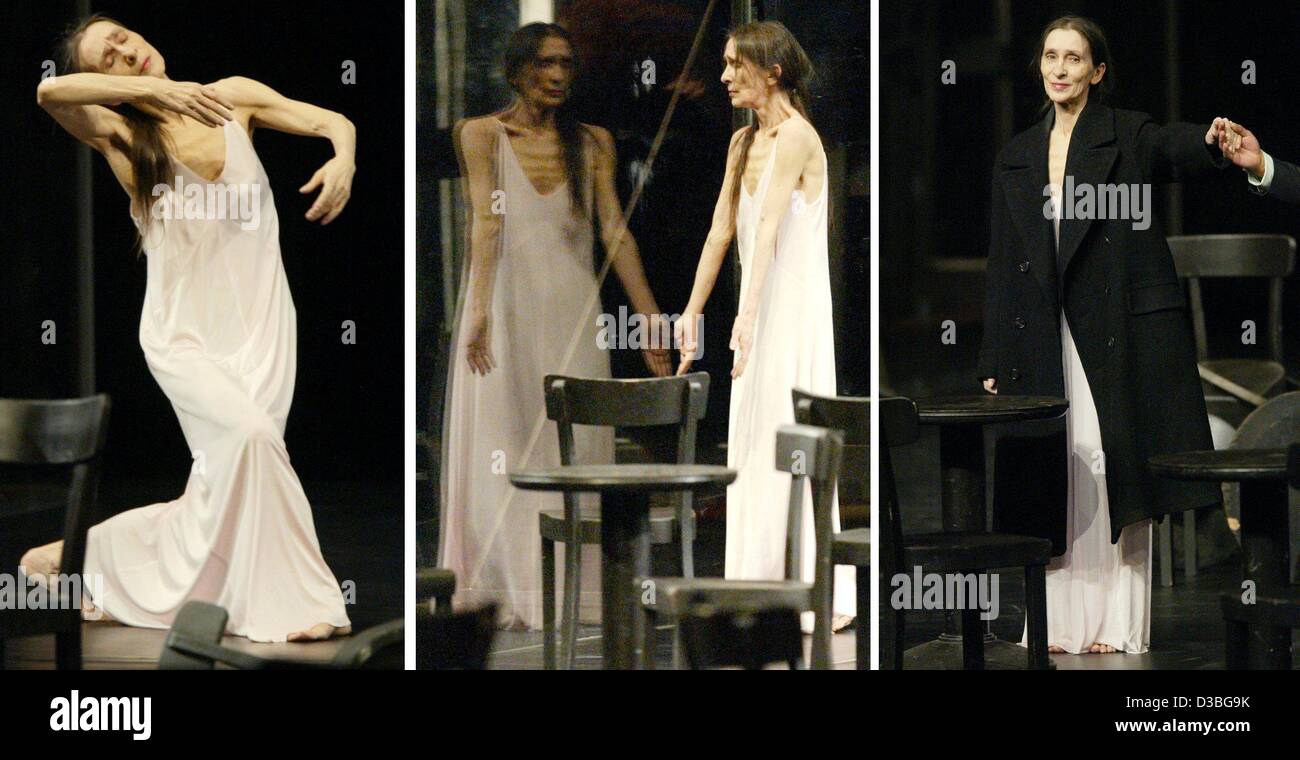 (dpa) - A combo shows Pina Bausch, the renowned German ballet dancer ...