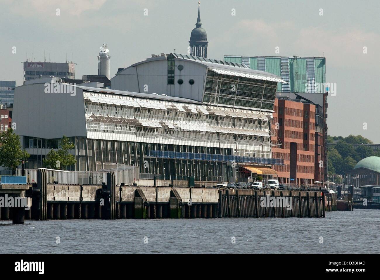 (dpa) - A view across the water towards the former departure terminal ...