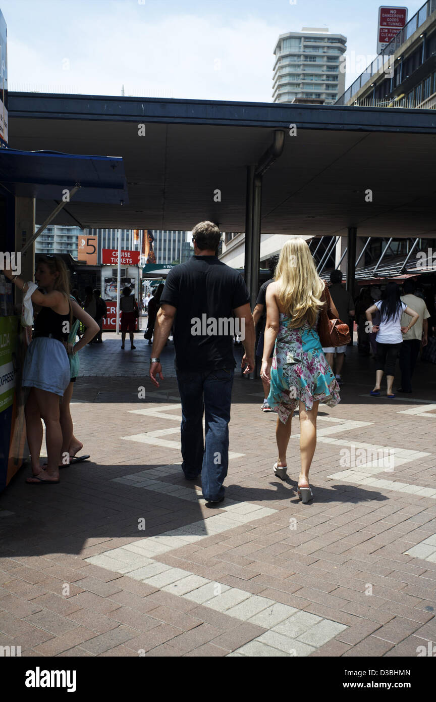 People walking around Circular Quay, Sydney Australia Stock Photo - Alamy