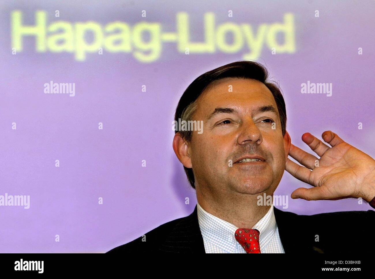 (dpa) - Michael Behrendt, CEO of the shipping and logistics group Hapag ...