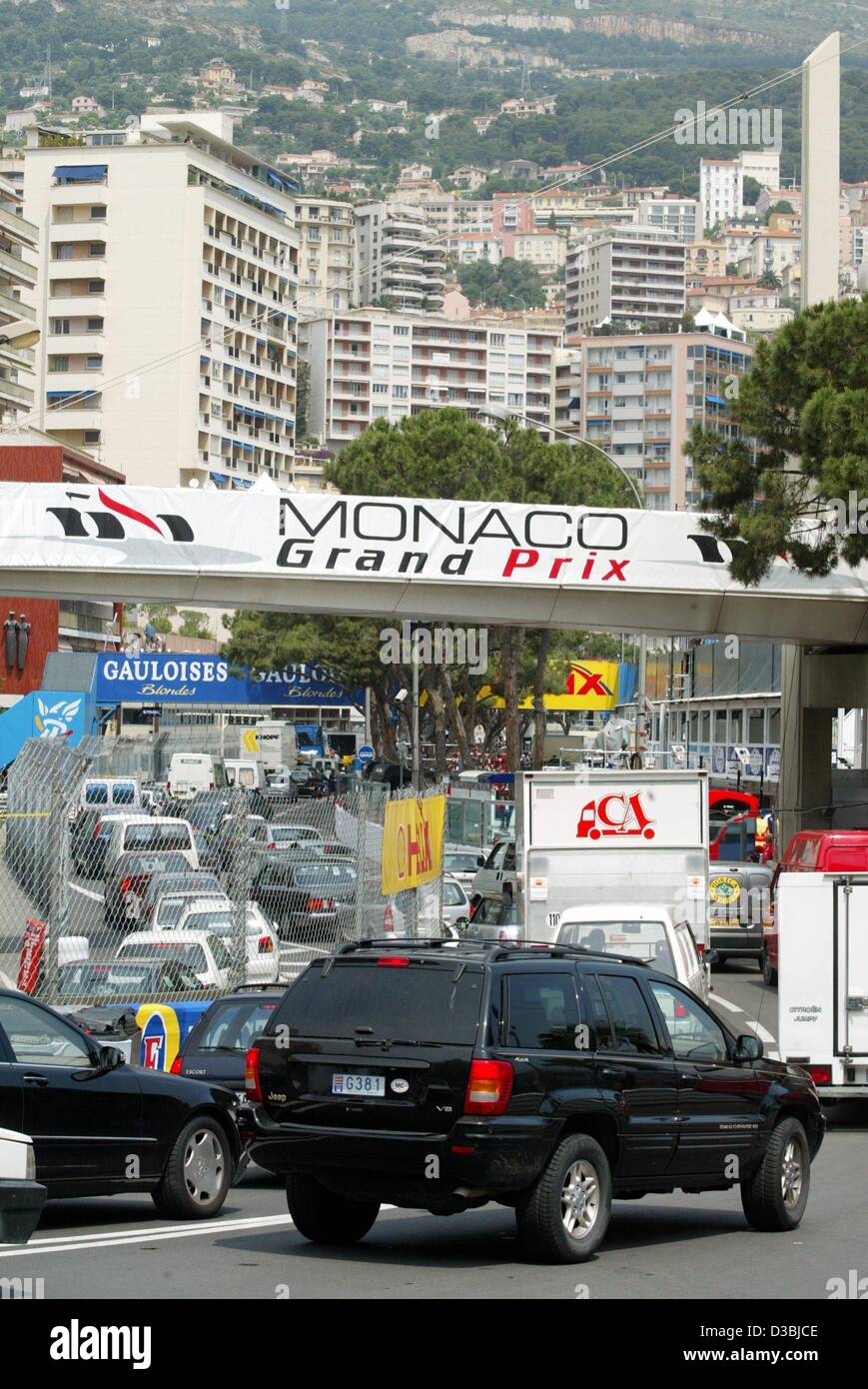 (dpa) - The streets in Monaco are congested, 28 May 2003. This Sunday 1 ...