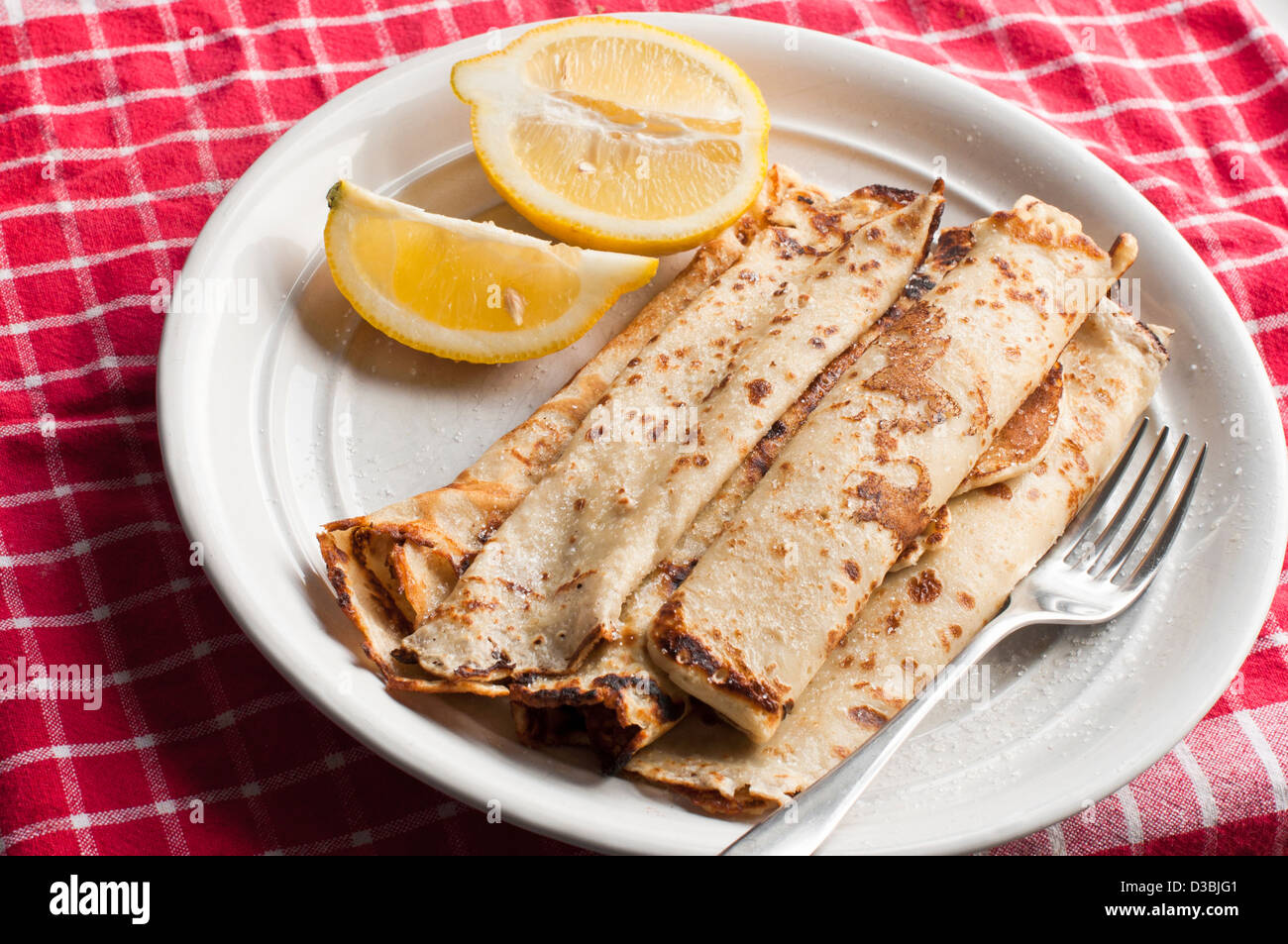 Crepes with lemon sugar hi-res stock photography and images - Alamy