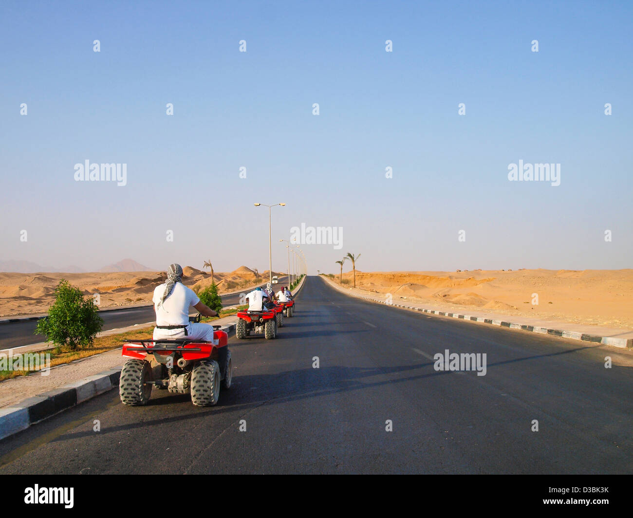 on a quad ride through the desert Stock Photo - Alamy
