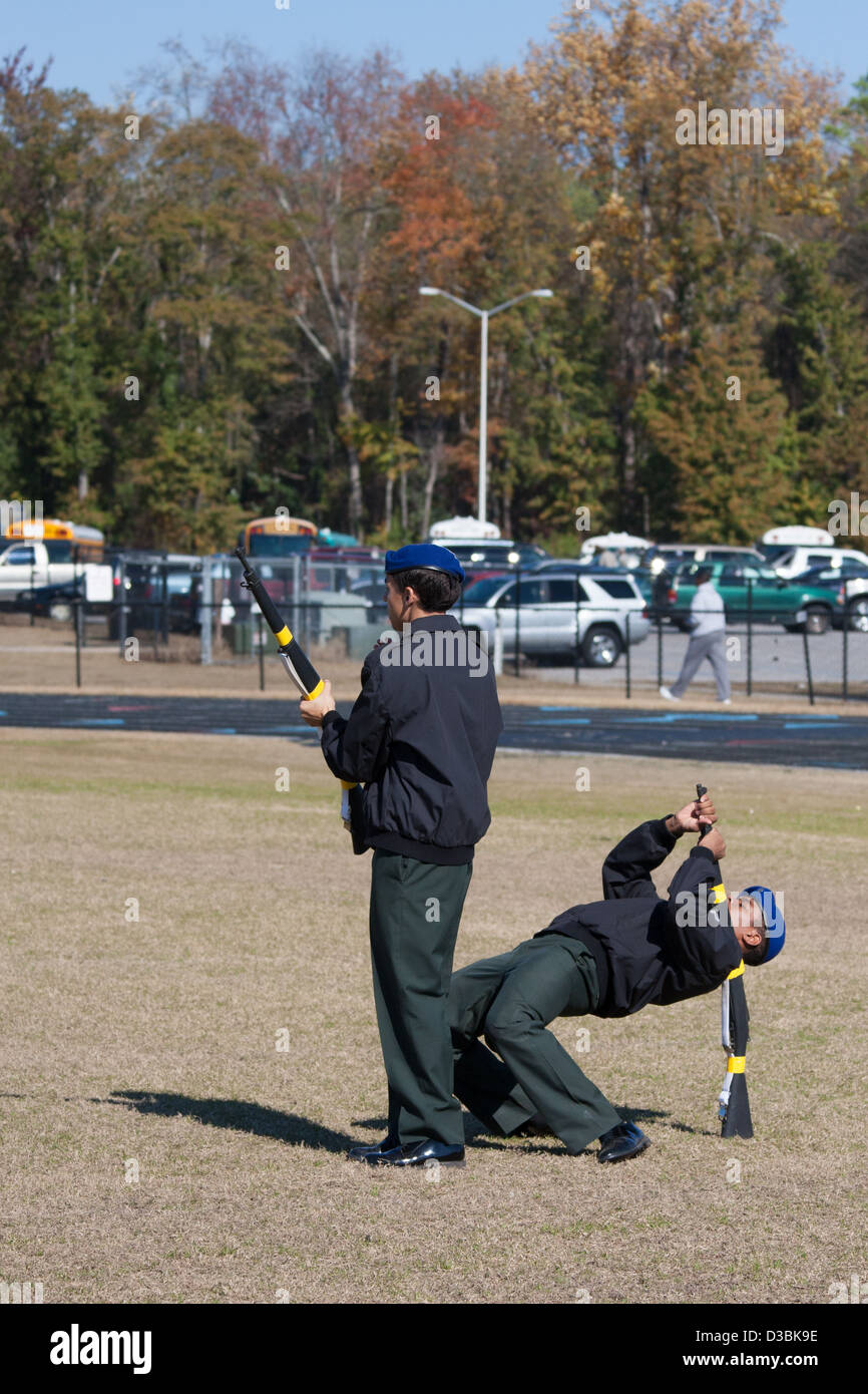 Jrotc drill competition arms hi-res stock photography and images - Alamy