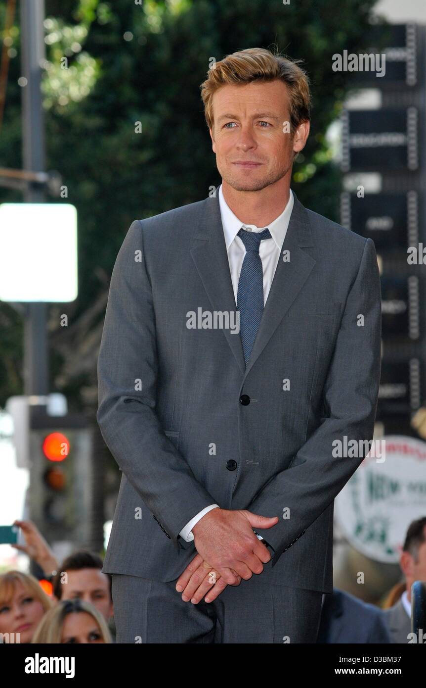Simon Baker at the induction ceremony for Star on the Hollywood Walk of ...