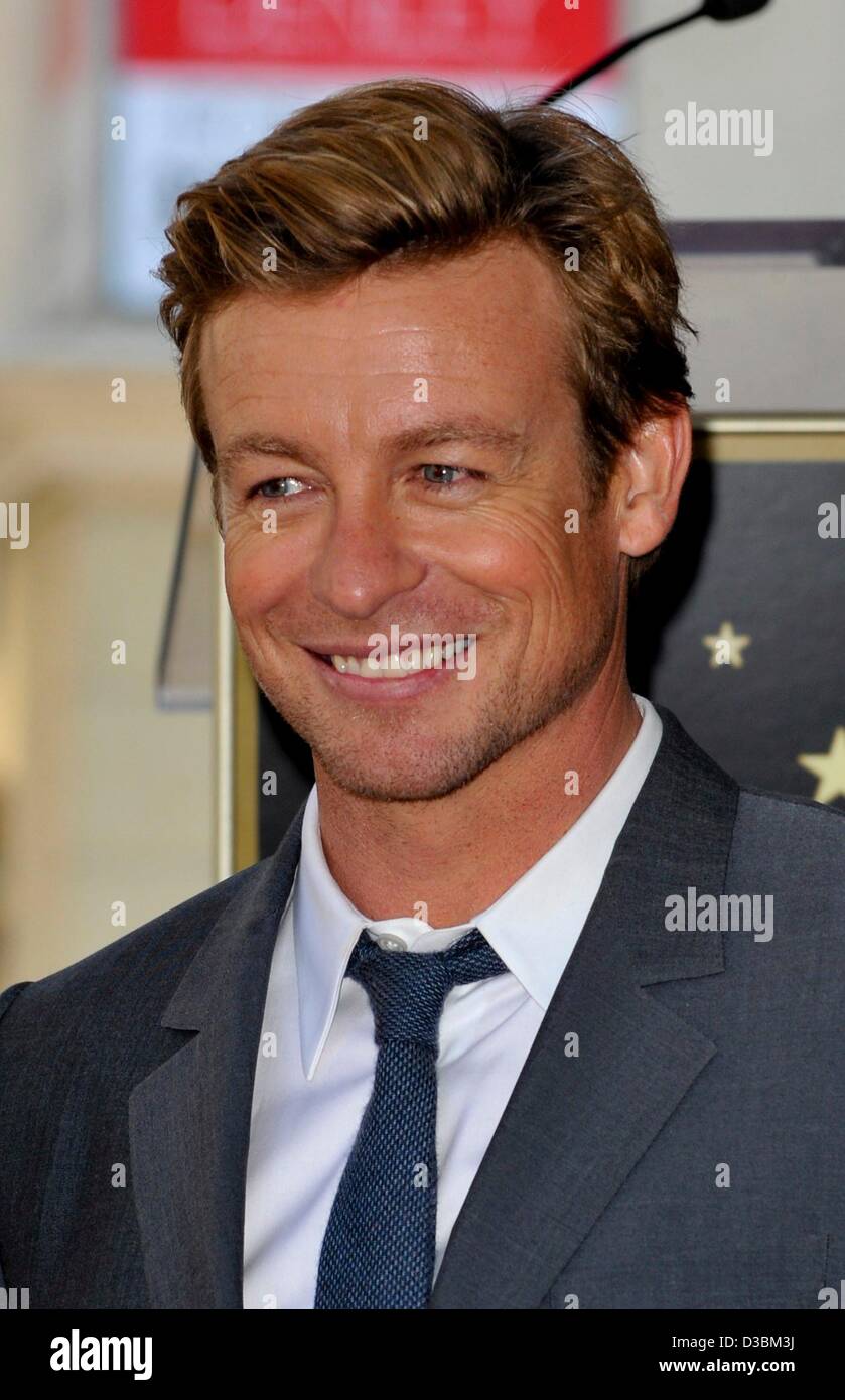 Simon Baker at the induction ceremony for Star on the Hollywood Walk of ...