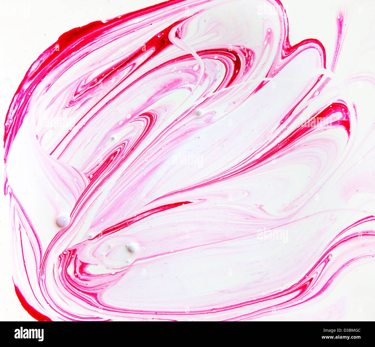 Red paint splashed over white background Stock Photo - Alamy