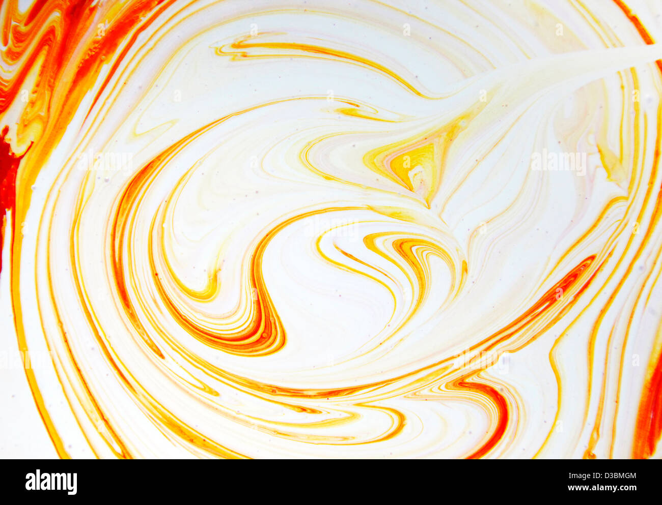 Paint splashed over white background Stock Photo - Alamy