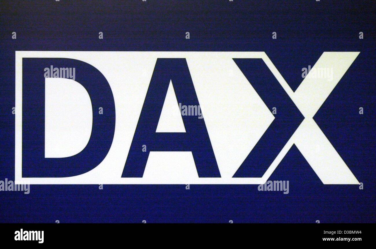 Dax logo pictured german stock hi-res stock photography and images - Alamy