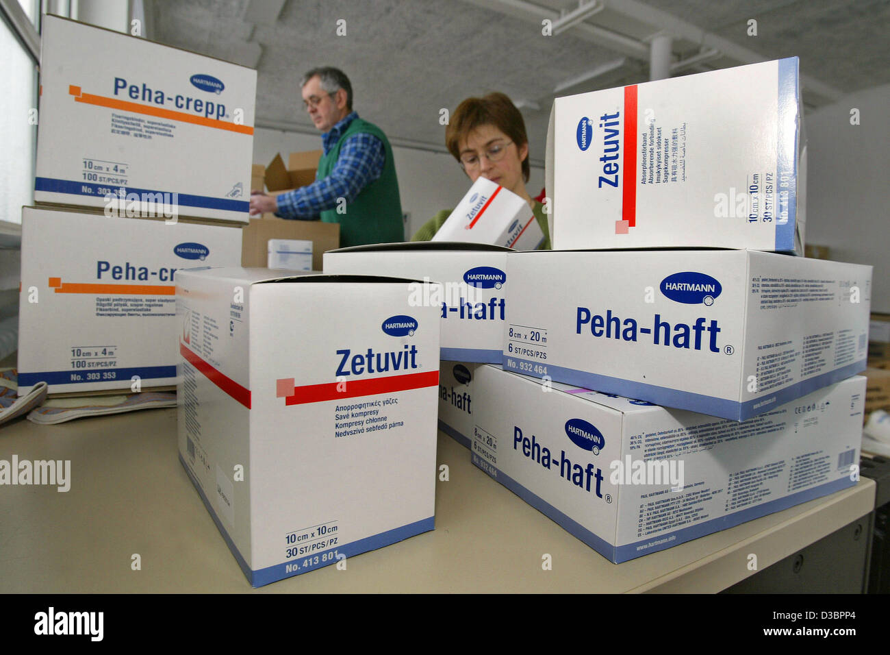 (dpa) - Employees of the relief organisation 'humedica International ...