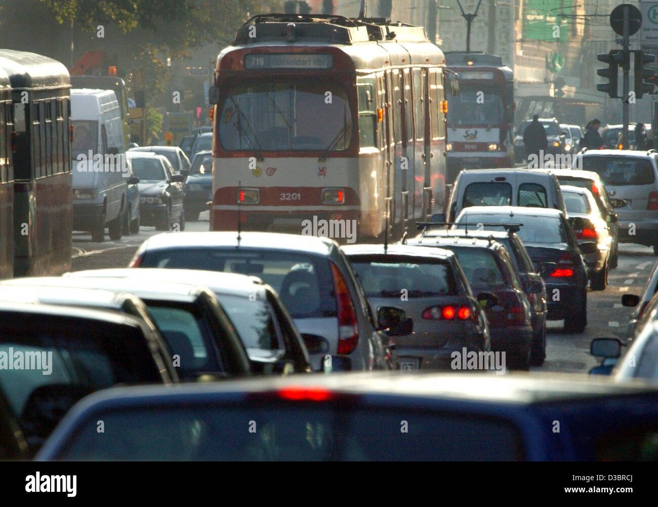 Traffic Cars Buses Tram Stock Photos & Traffic Cars Buses Tram Stock ...