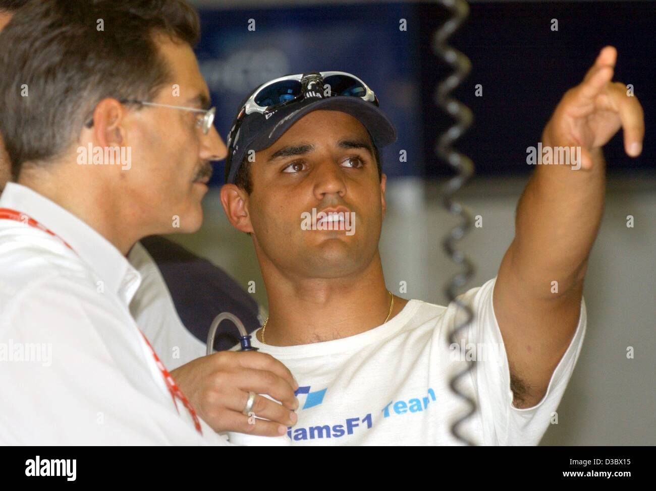 (dpa) - Colombian formula one pilot Juan Pablo Montoya (BMW-Williams ...