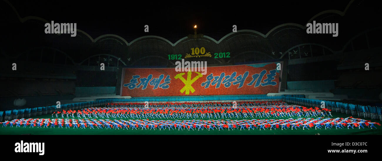 Workers Party Symbol During The Arirang Mass Game In May Day Stadium ...