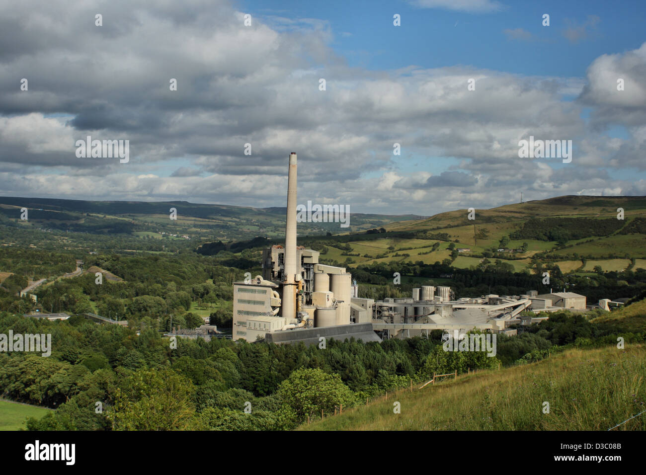 Hope Cement works in Castleton Stock Photo - Alamy