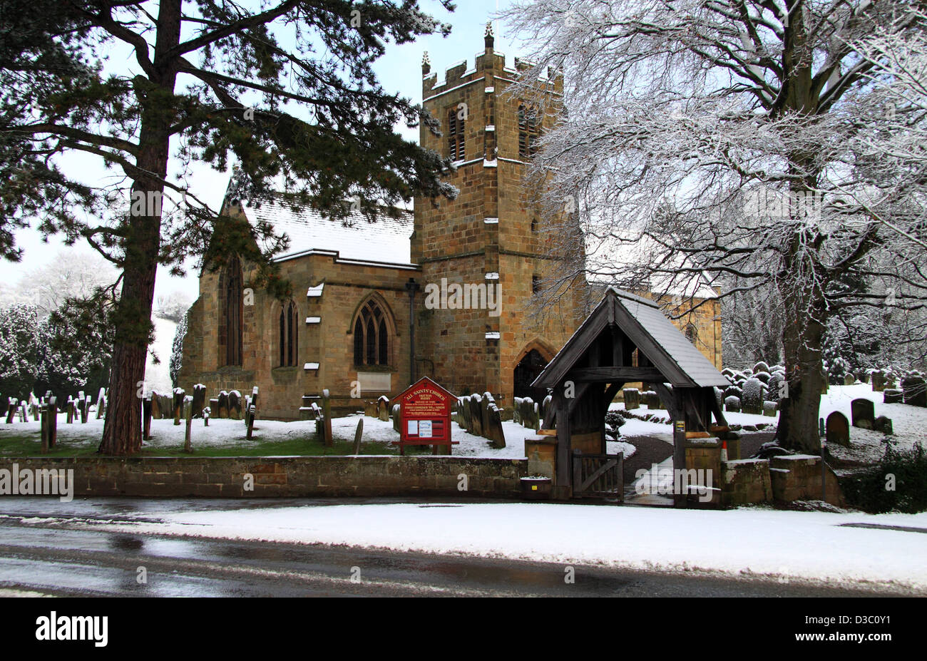 All Saints Church, Hutton Rudby Stock Photo - Alamy