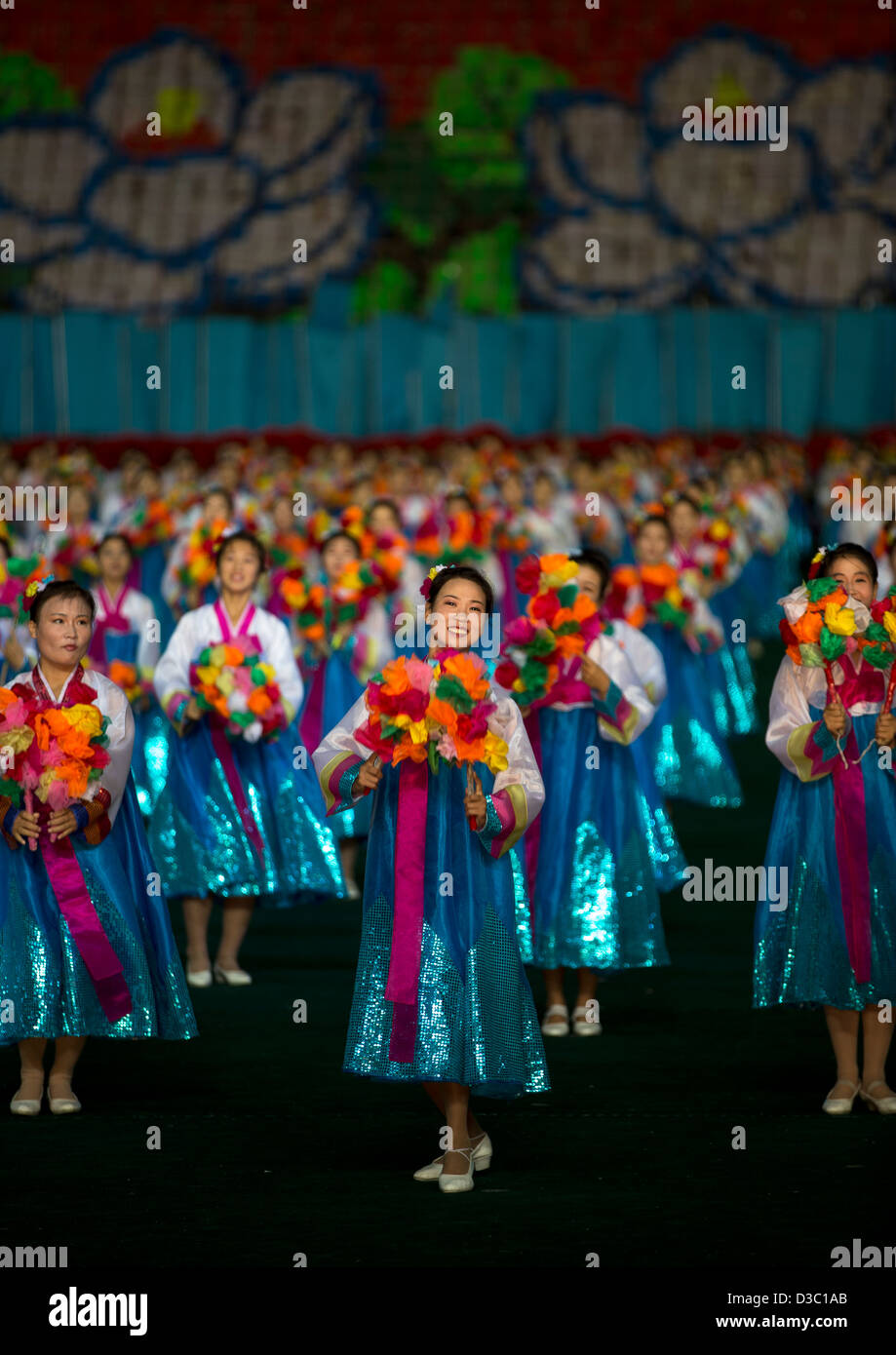 Arirang Mass Games At May Day Stadium, Pyongyang, North Korea Stock ...