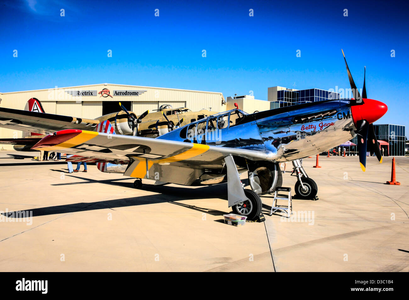 WWII North American P51C Mustang Fighter plane Stock Photo - Alamy