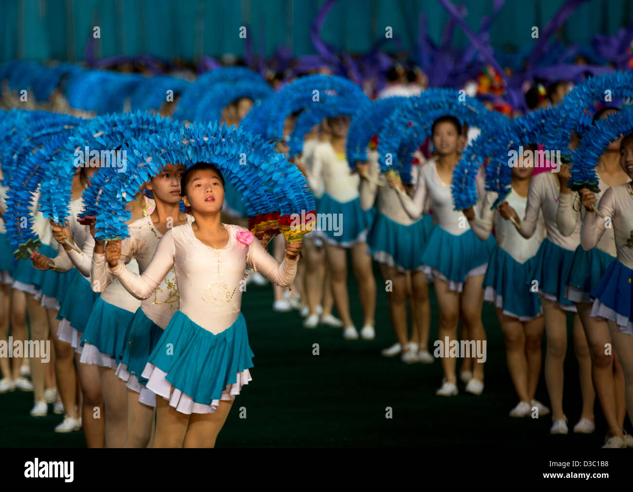 Arirang Mass Games At May Day Stadium, Pyongyang, North Korea Stock ...
