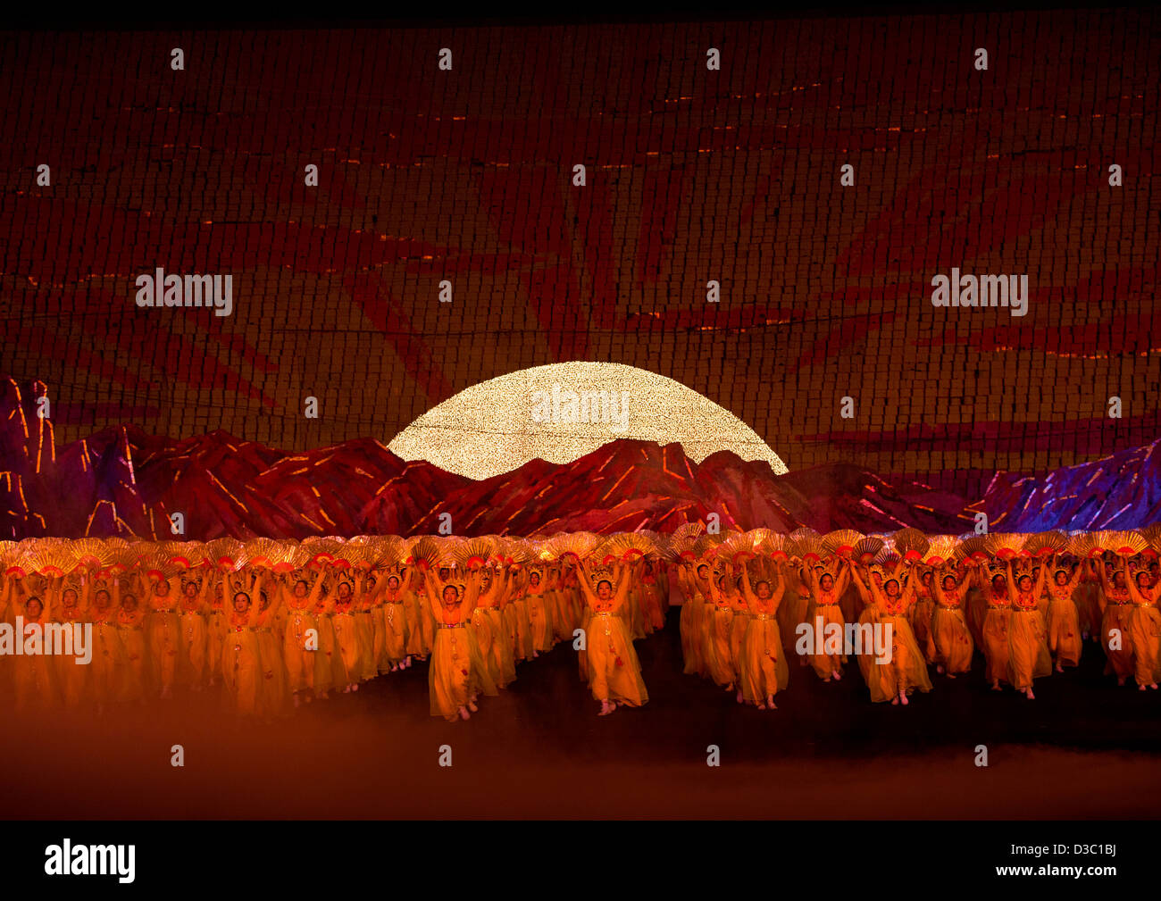Arirang Mass Games At May Day Stadium, Pyongyang, North Korea Stock ...