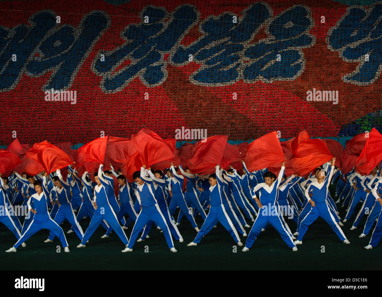 Arirang Mass Games At May Day Stadium, Pyongyang, North Korea Stock ...