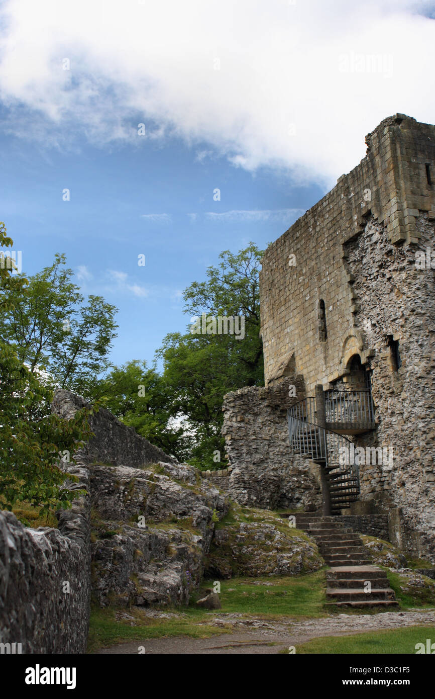Peveril castle and its grounds in Castleton Stock Photo - Alamy