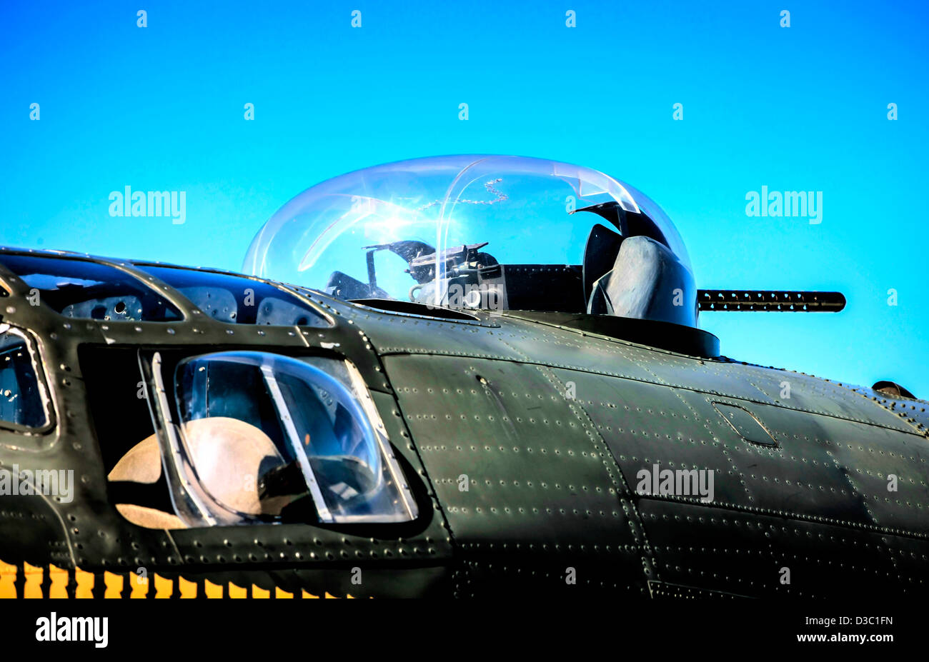 B24 Consolidated Liberator ww2 bomber plane upper gun turret Stock ...