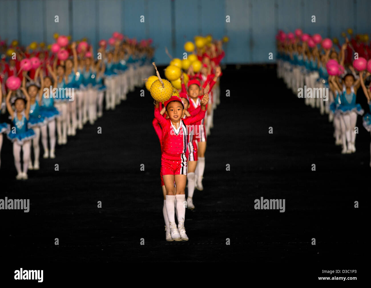 Arirang Mass Games At May Day Stadium, Pyongyang, North Korea Stock ...