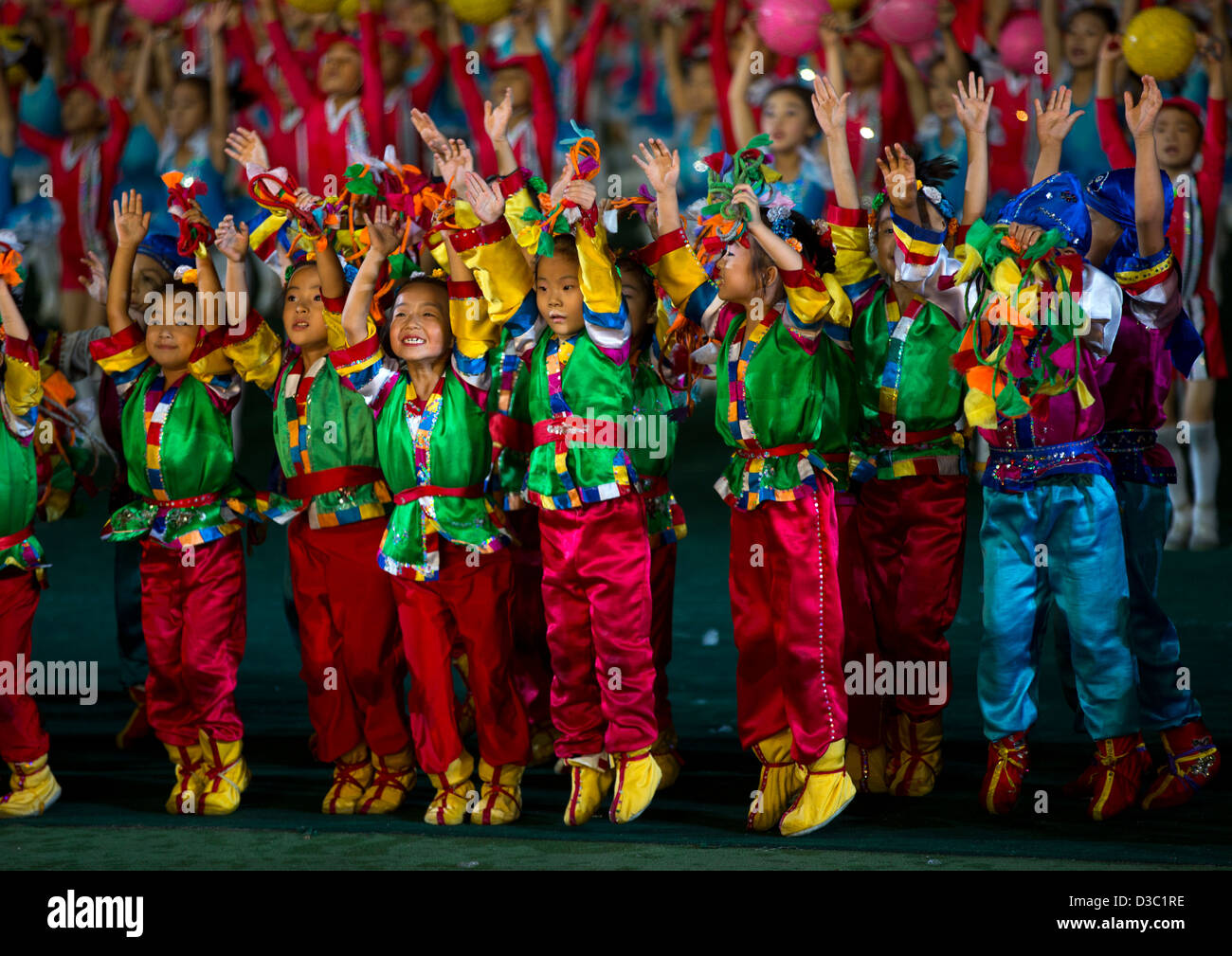 Arirang Mass Games At May Day Stadium, Pyongyang, North Korea Stock ...