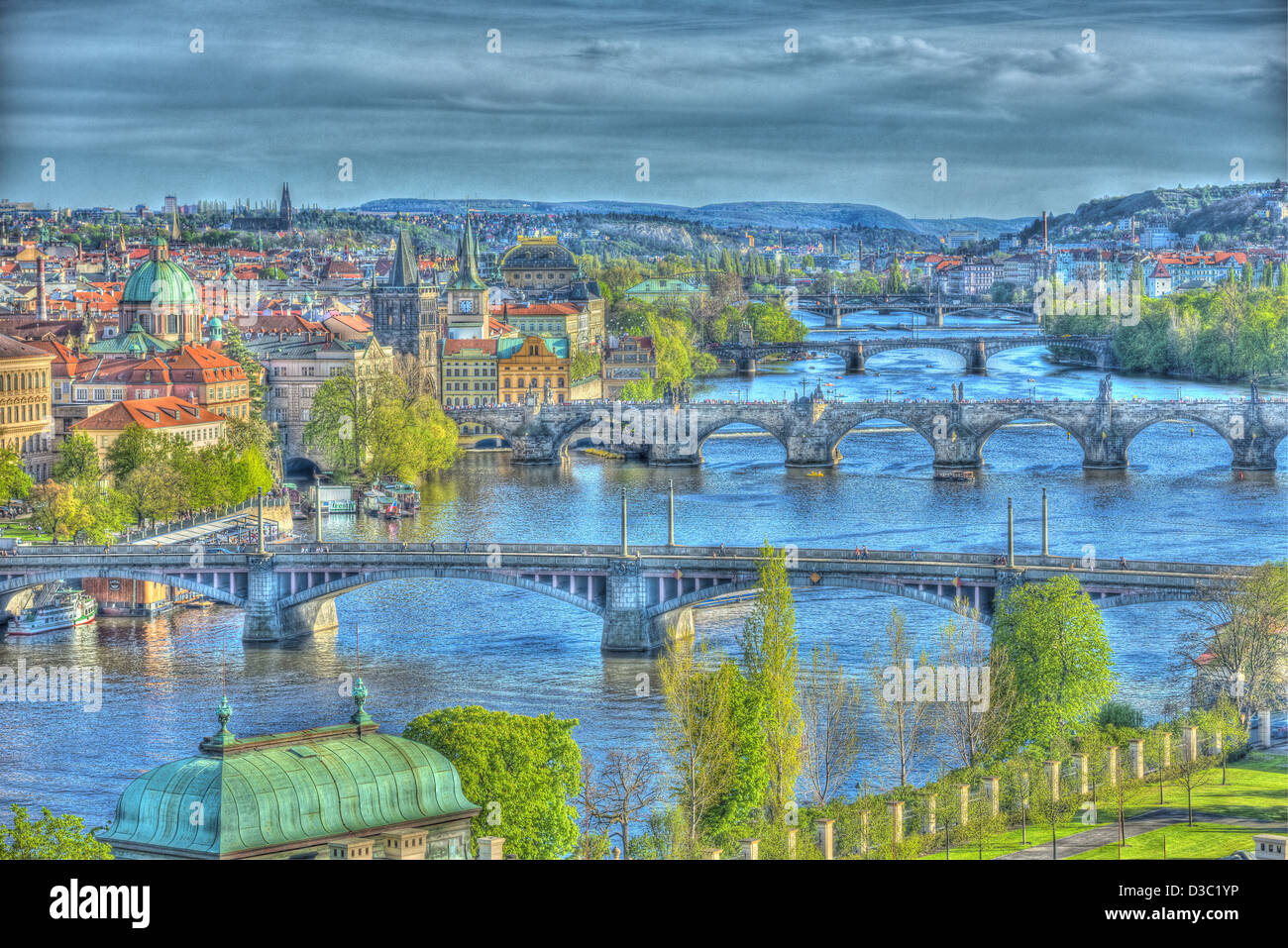 Prague letna park view hi-res stock photography and images - Alamy