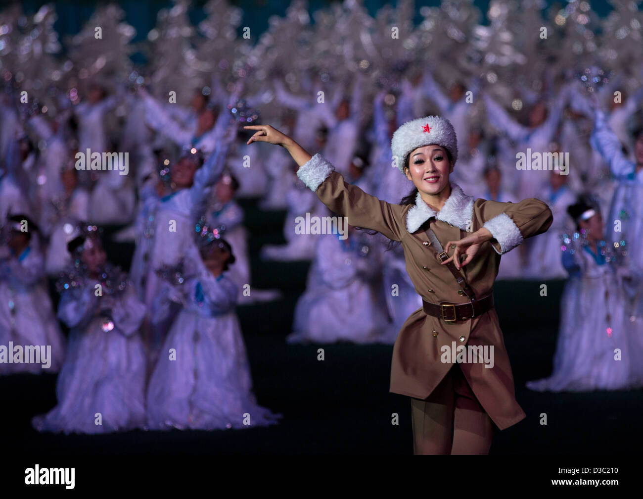 Arirang Mass Games At May Day Stadium, Pyongyang, North Korea Stock ...
