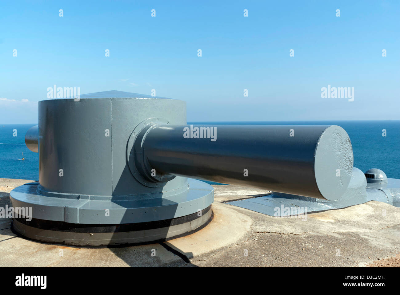 Top of old German bunker at Noirmont Headland, Jersey, Channel Islands ...