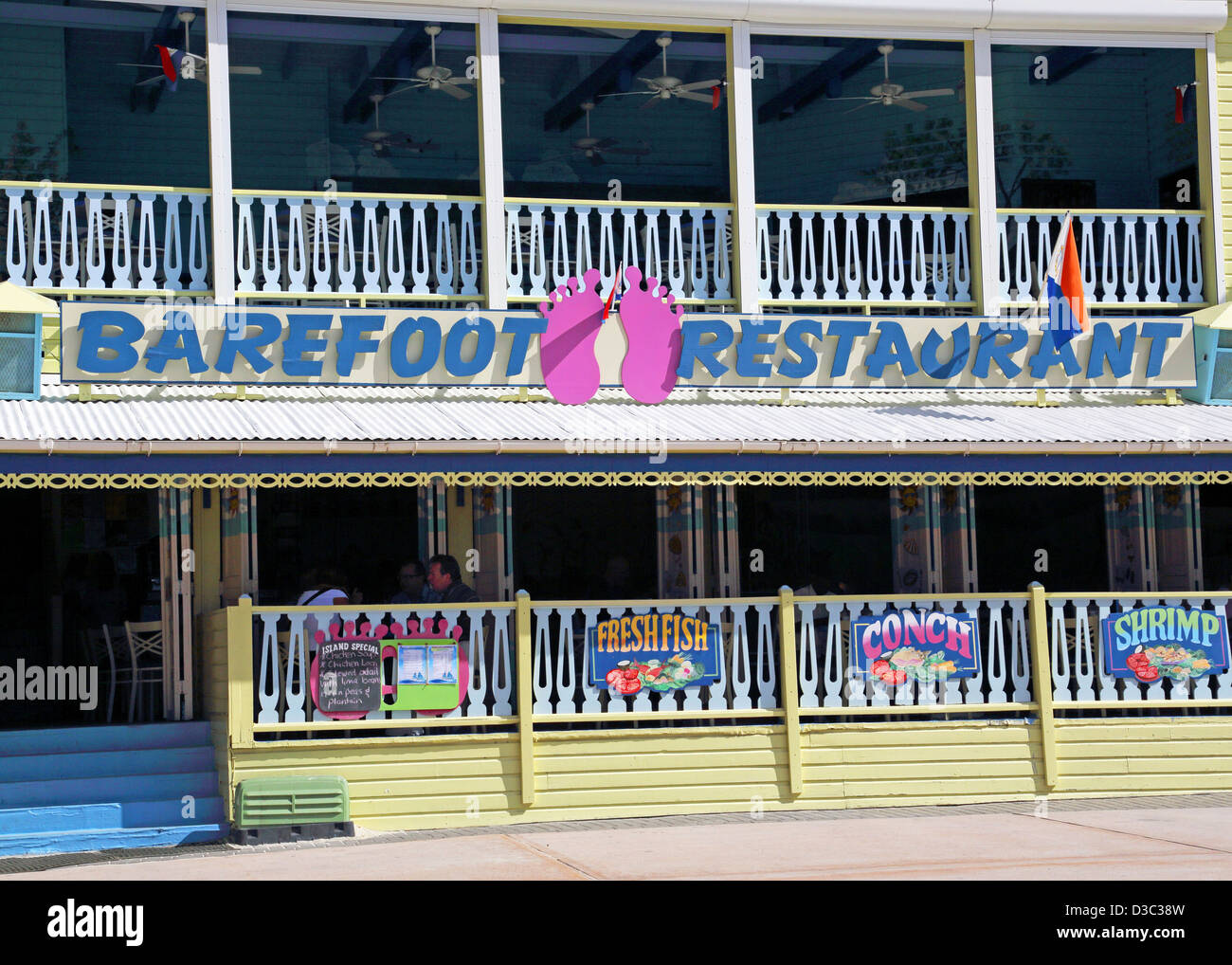 St Martin Caribbean Colorful Building High Resolution Stock Photography ...