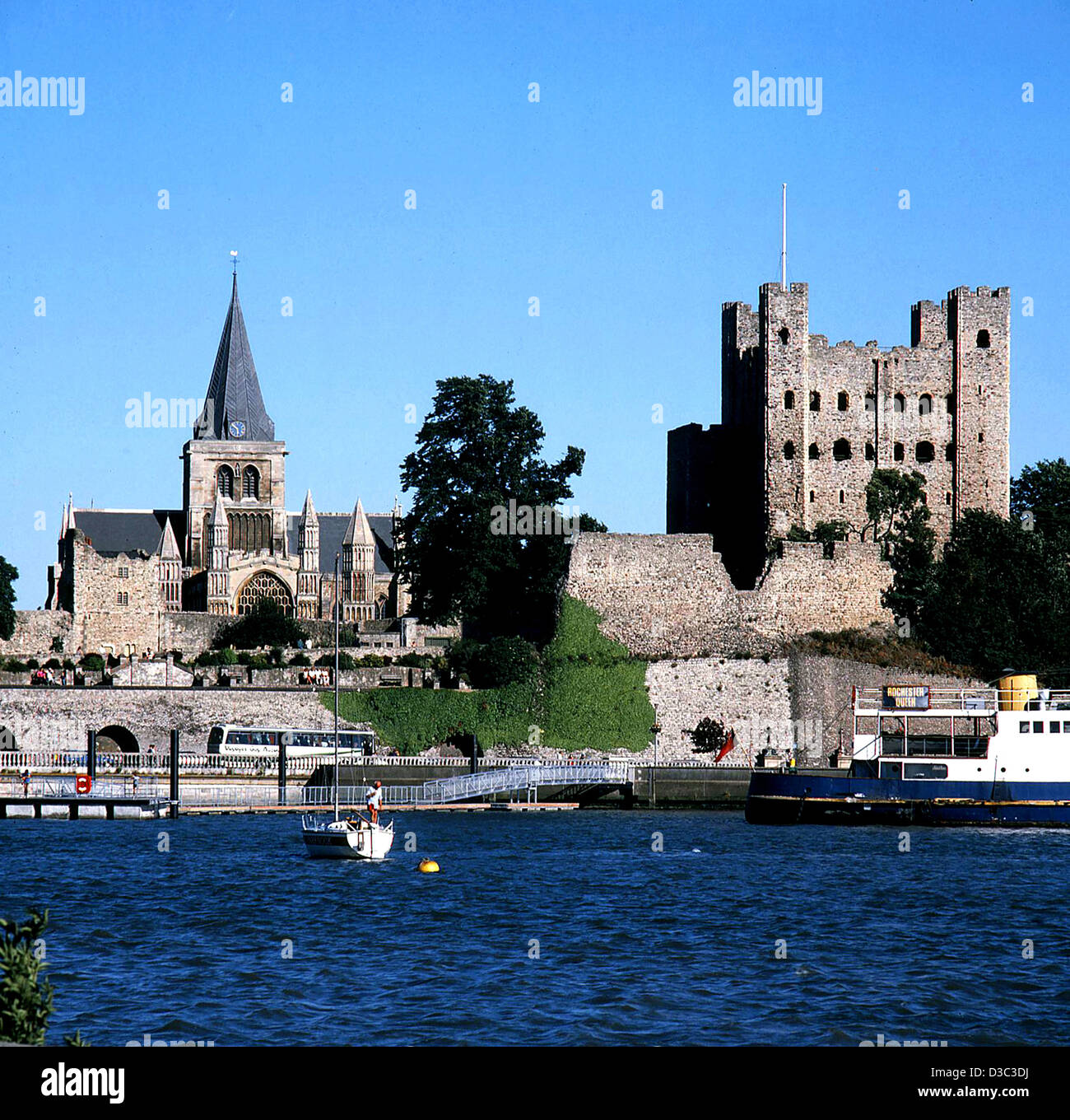 Rochester Castle & Cathedral, Kent,UK Stock Photo - Alamy