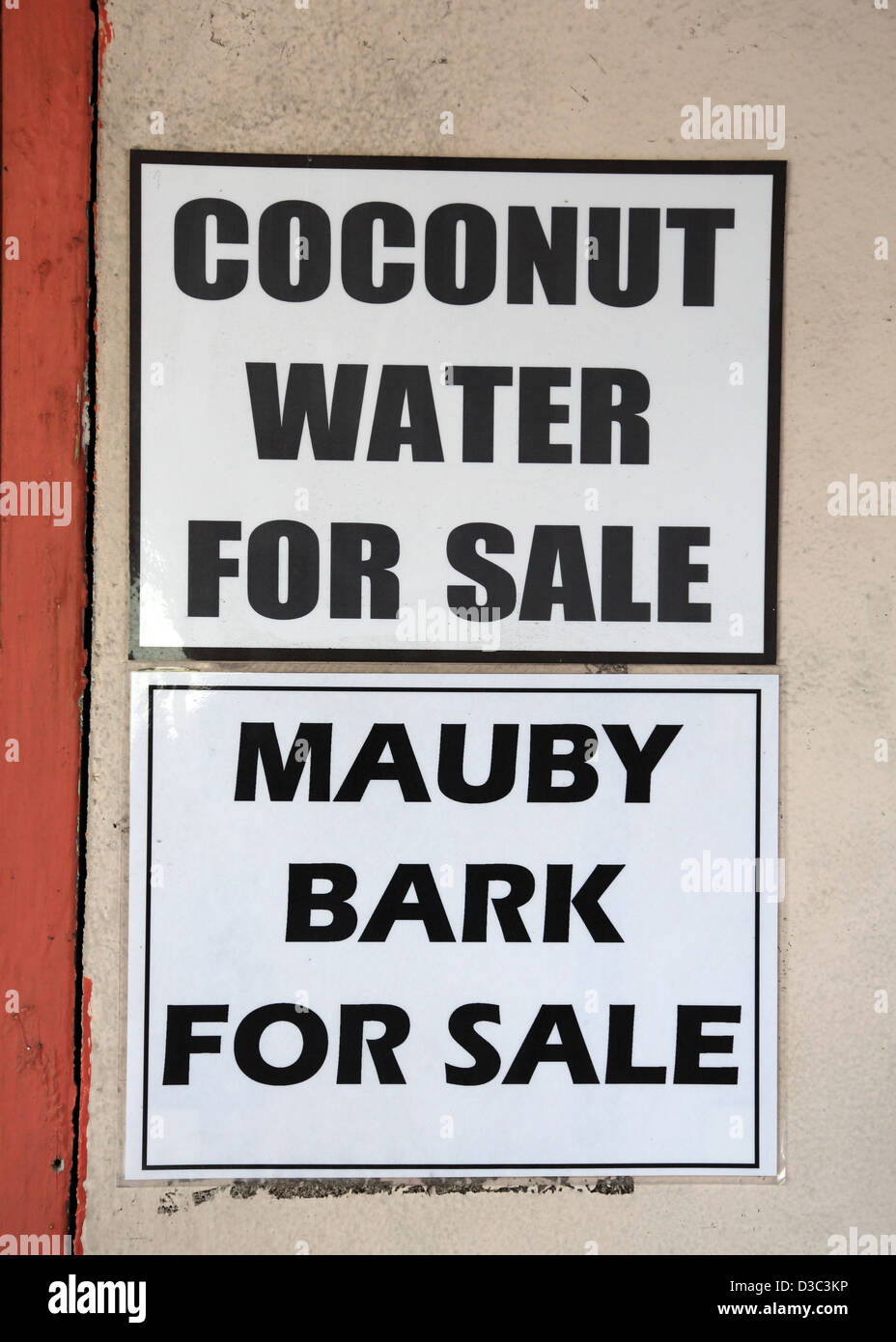 MARKET SIGN, ST.LUCIA Stock Photo - Alamy