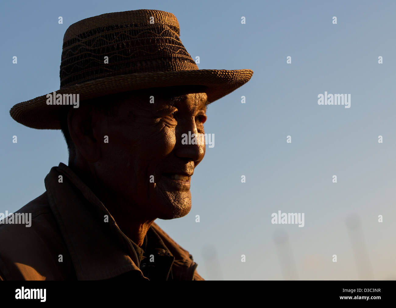 North Korean Man With A Cap, Wonsan, North Korea Stock Photo - Alamy