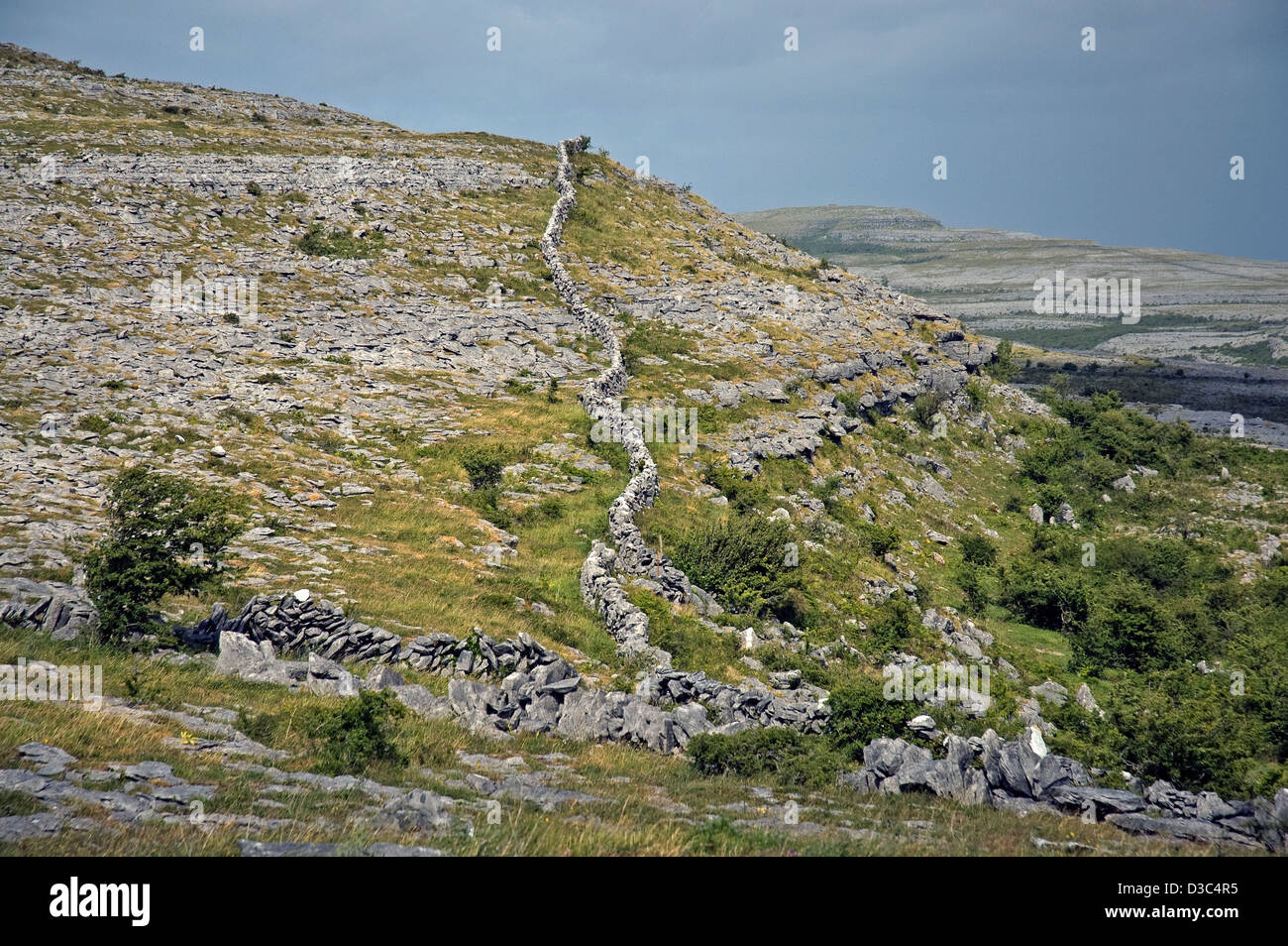 The Burren, Limestone Stone Walls, Co Clare, Ireland Stock Photo - Alamy
